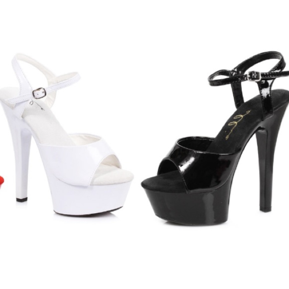 Ellie Sexy Dancer Platforms Ankle Strap High Heels Ad Gem